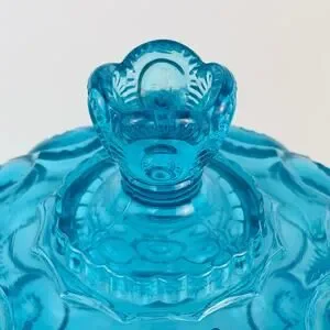 L.E. Smith | Dining | Le Smith Blue Moon And Stars Glass Candy Dish ...